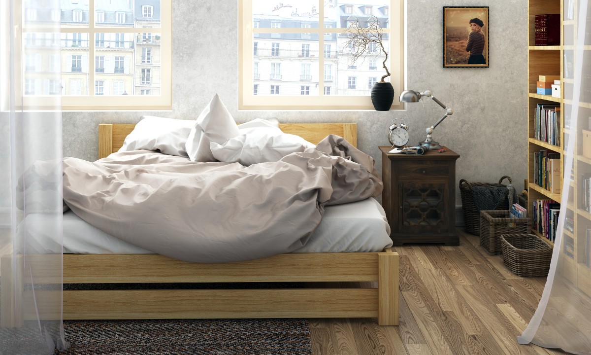 Compact Master Bedroom Design In White | Livspace