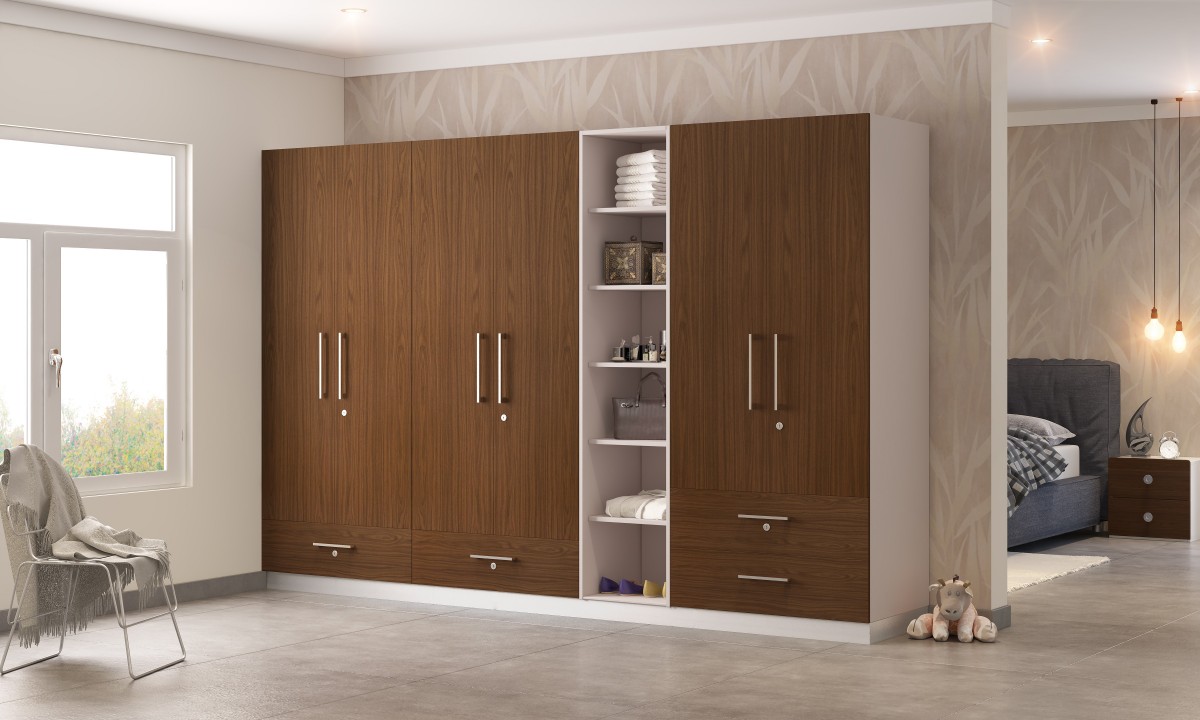Buy Clarita Wardrobe With Display Unit online in India - livspace.com