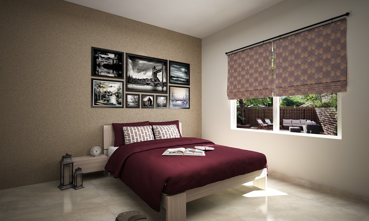 Buy Contemporary Purple Guest Bed Room online in India - livspace.com